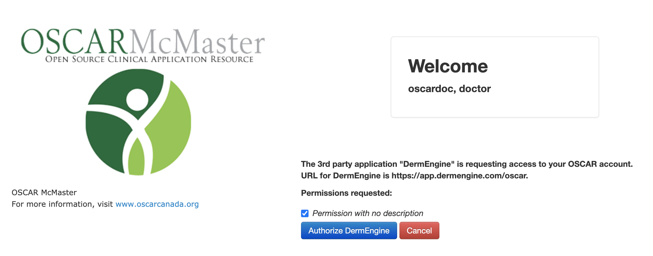 Integration for OSCAR EMR