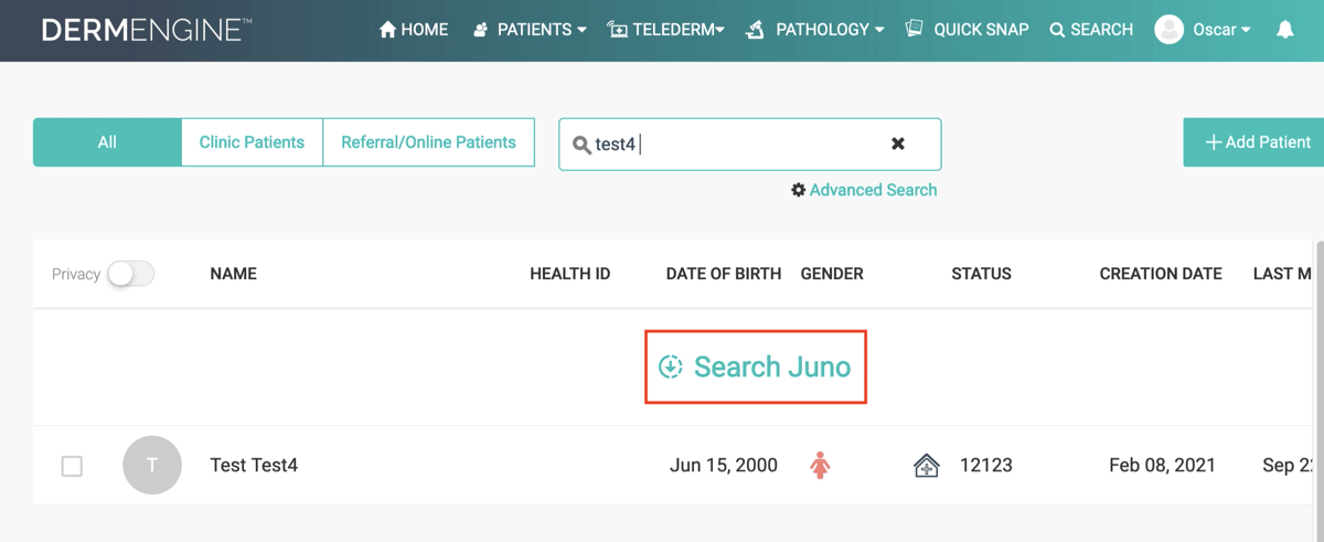 Integration for Juno EMR