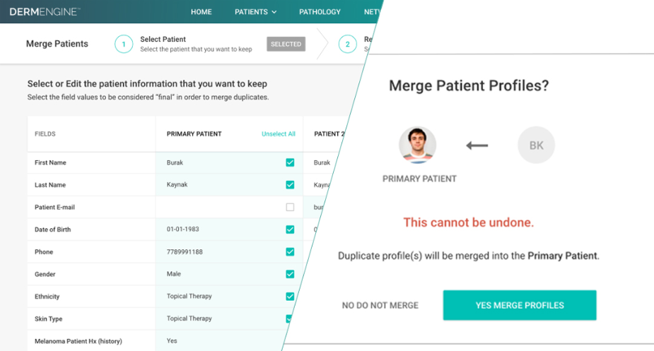 Upgraded Patient Merging Interface