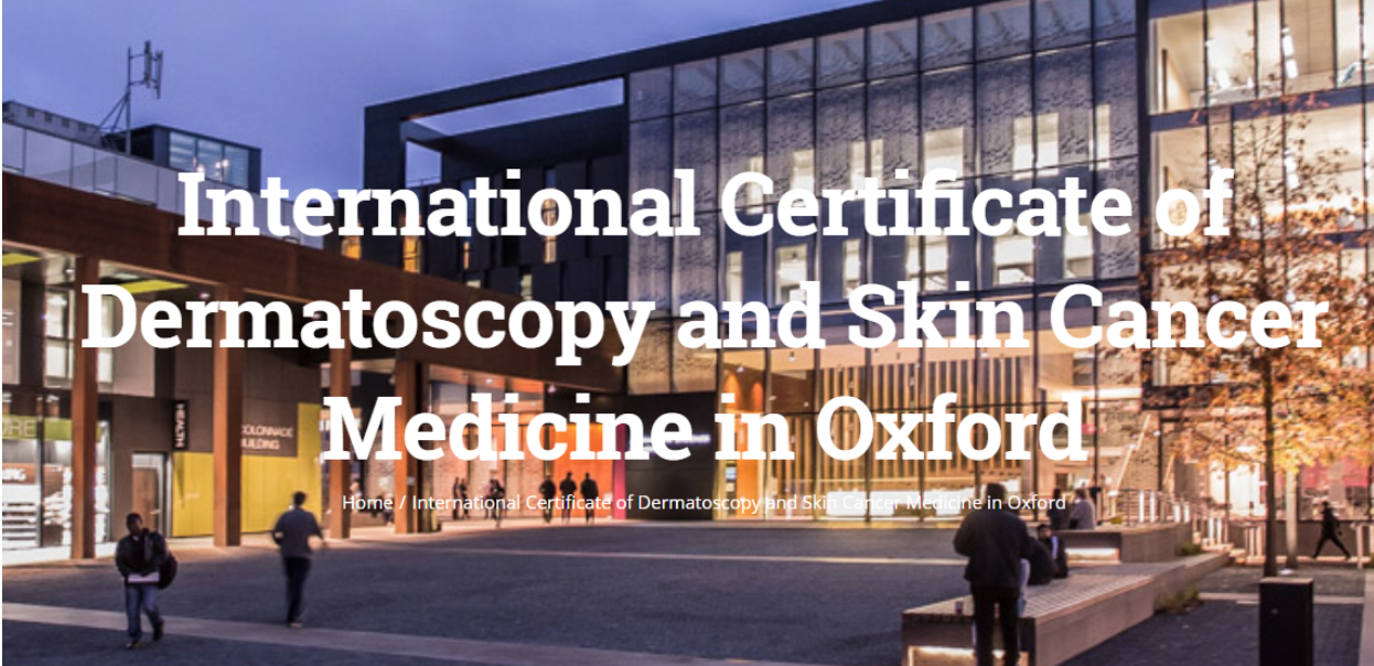 International Certificate of Dermatoscopy and Skin Cancer Medicine in ...